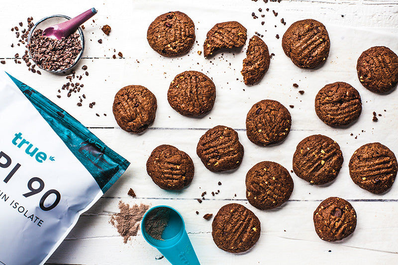 Triple Choc Chunk Peanut Butter Cookies – True Protein