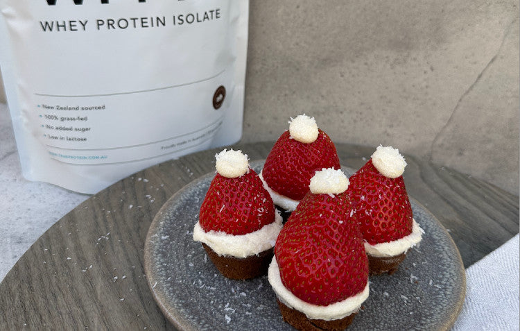 Santa Hat PB & Choc Brownies – True Protein