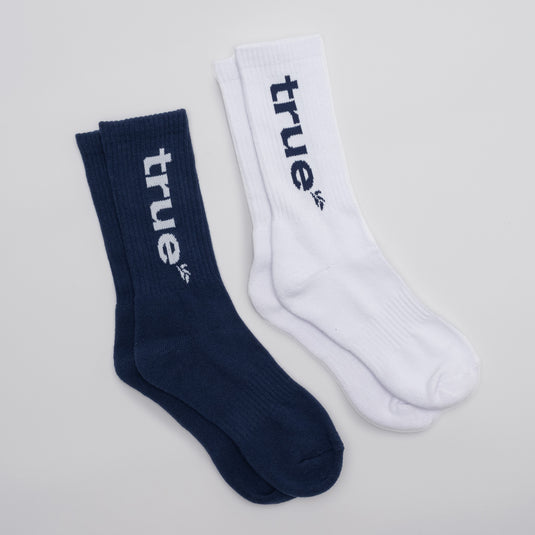 True Socks - Navy/White – True Protein